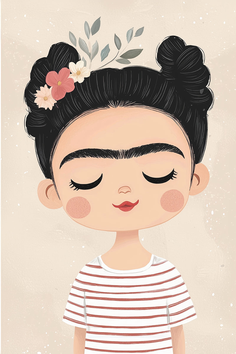 Little Frida 2 Wall Art Print | Wall Art For Children's Rooms | Wall ...