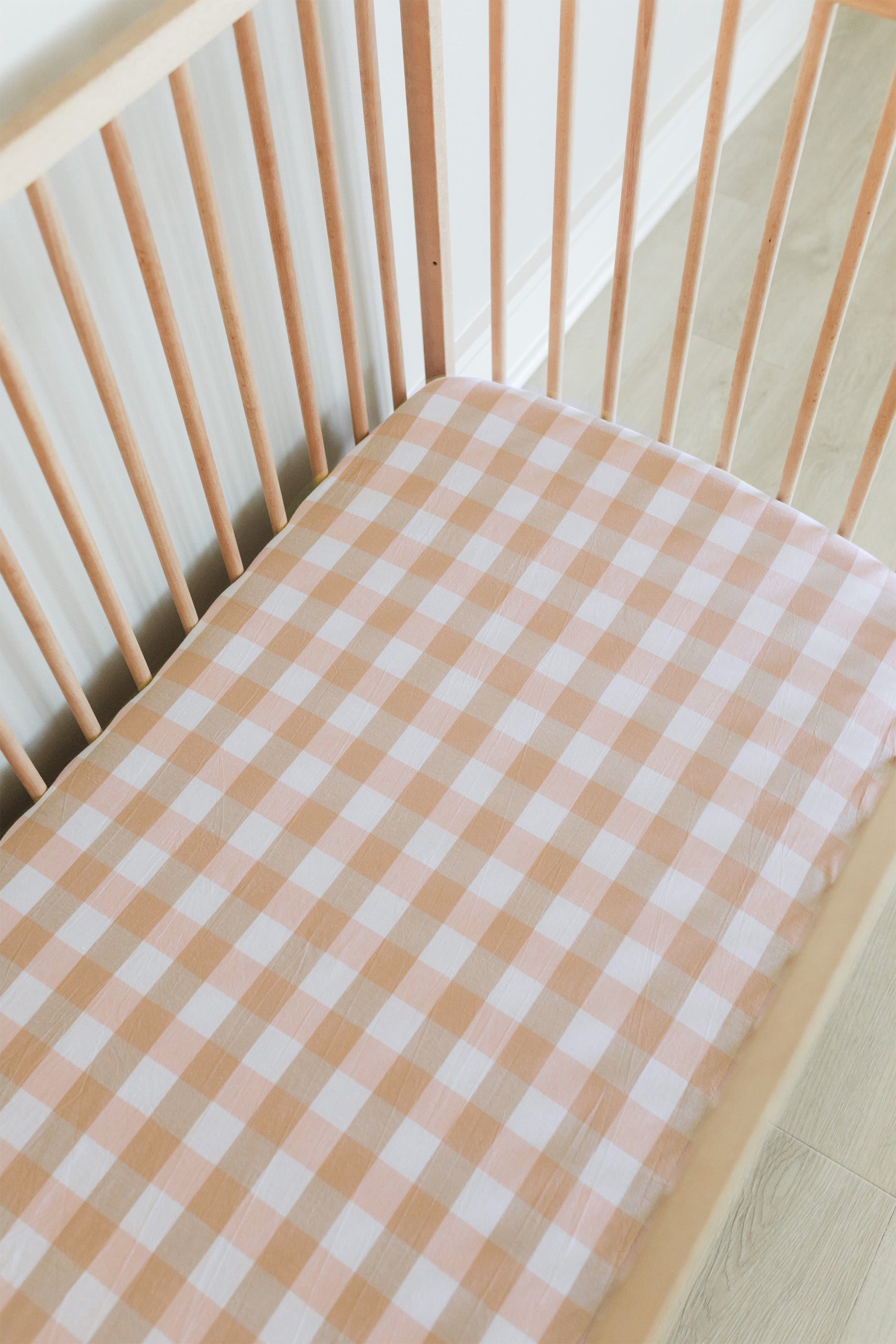 Grid Washed Cot Fitted Sheet | Cot Fitted Sheets | 100% Cotton Sheets ...