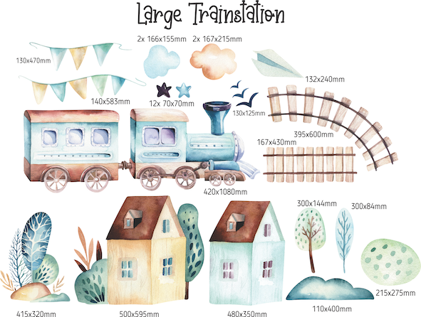Train Station Wall Stickers - Ma Petite