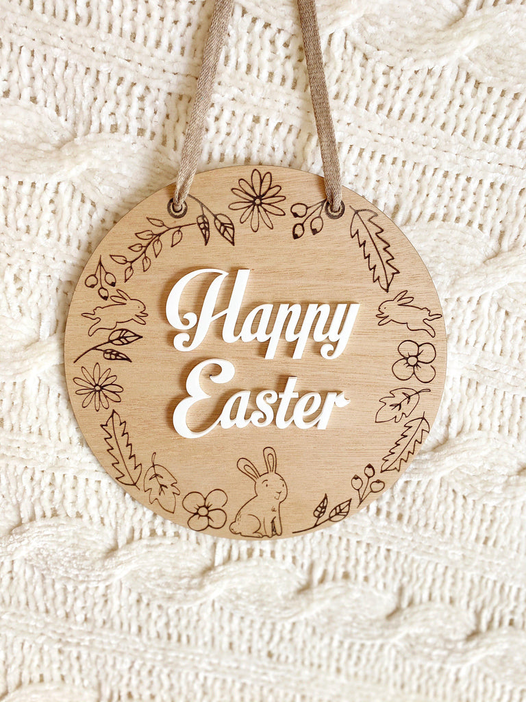 Happy Easter Plaque - Ma Petite