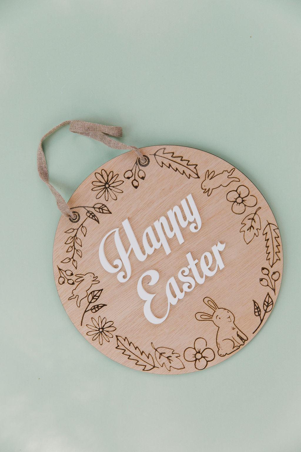 Happy Easter Plaque – Ma Petite