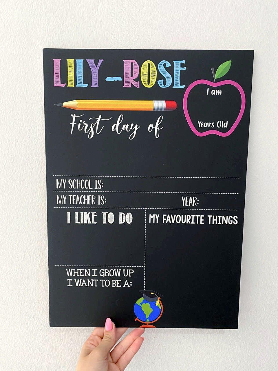 Pastel Back To School Chalkboard – Ma Petite