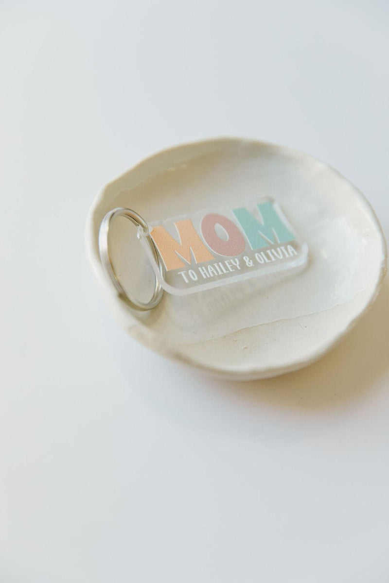 Pastel "Mom" Acrylic Key Ring – Ma Petite
